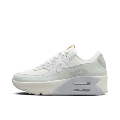【38码】Nike耐克AirMax90女子低帮气垫增高网布休闲鞋HF0782-102