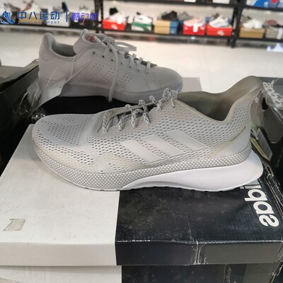 Adidas阿迪达斯 女子低帮缓震轻便舒适网面透气休闲跑步鞋 EE9928