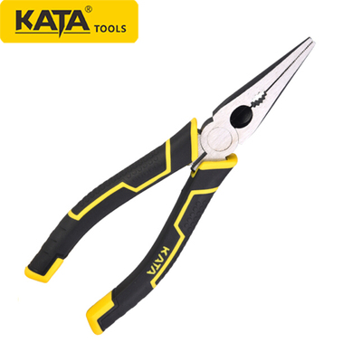 锴达 KATA 钳子6英寸工业尖嘴钳多功能尖咀钳尖口钳铬钒钢KT19116