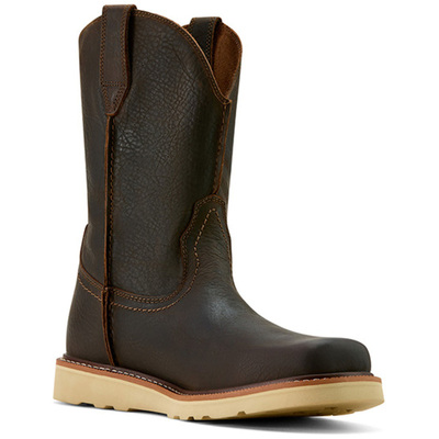 美国产ARIAT男靴时尚头层牛皮缝制西部靴真皮舒适高筒牛仔靴