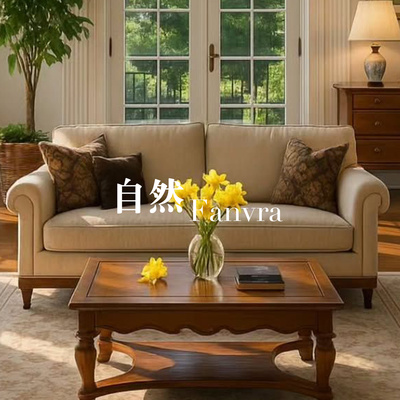 美式自然风布艺沙发带实木底框