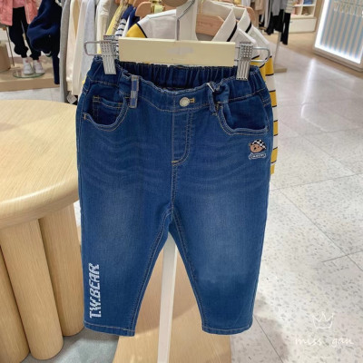 25春季小熊男童中大童牛仔裤童裤休闲裤SR长裤韩版TKTJ231202A