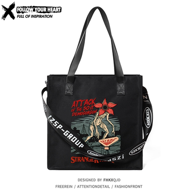 怪奇物语美剧周边单肩包手提袋