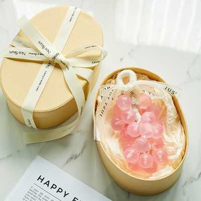 年终送礼婚庆礼物小红书爆款葡萄香皂挂件香熏手工仿真水果皂串