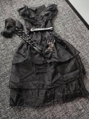 代购亚当斯黑色连衣裙cosplay服