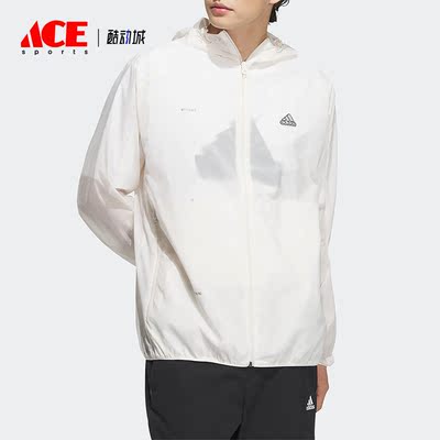 Adidas/阿迪达斯正品夏男子训练休闲连帽运动夹克外套IA8136
