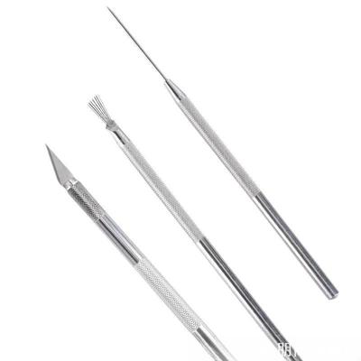 七本针发粘粘土美国造型常用工具钢针刀手精钢锥子刻画超轻仿真