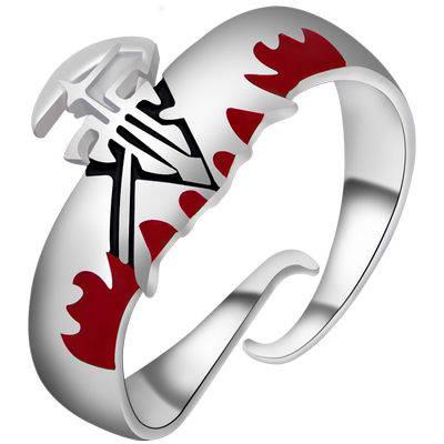 漫导士 FFF团印象戒指 笨蛋测验召唤兽925银指环首饰 动漫周边