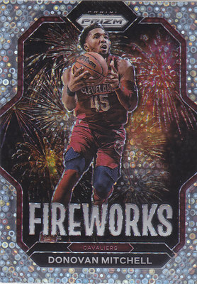 NBA球星卡Prizm2223特卡Fireworks凑套泡泡折#23米切尔