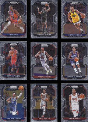 NBA帕尼尼球星卡Prizm2021普卡Base凑套No121-No140
