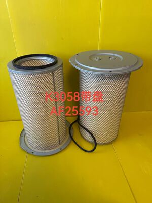 AF25593/AH19115空气滤芯适配工程机械发电机组空气滤清器K3058