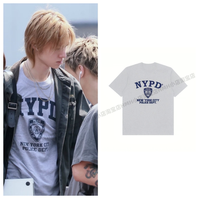 cortis马丁同款美军训练NYPD短袖纯棉男女T恤夏季ARMY上衣