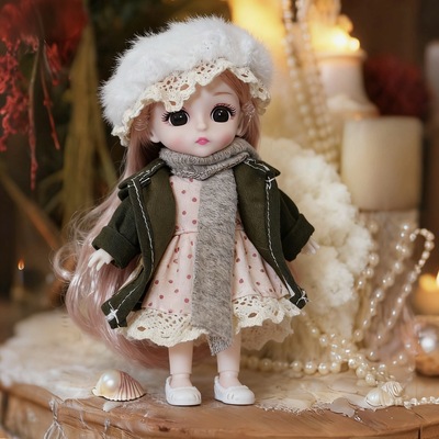 16厘米bjd娃娃可换装玩偶