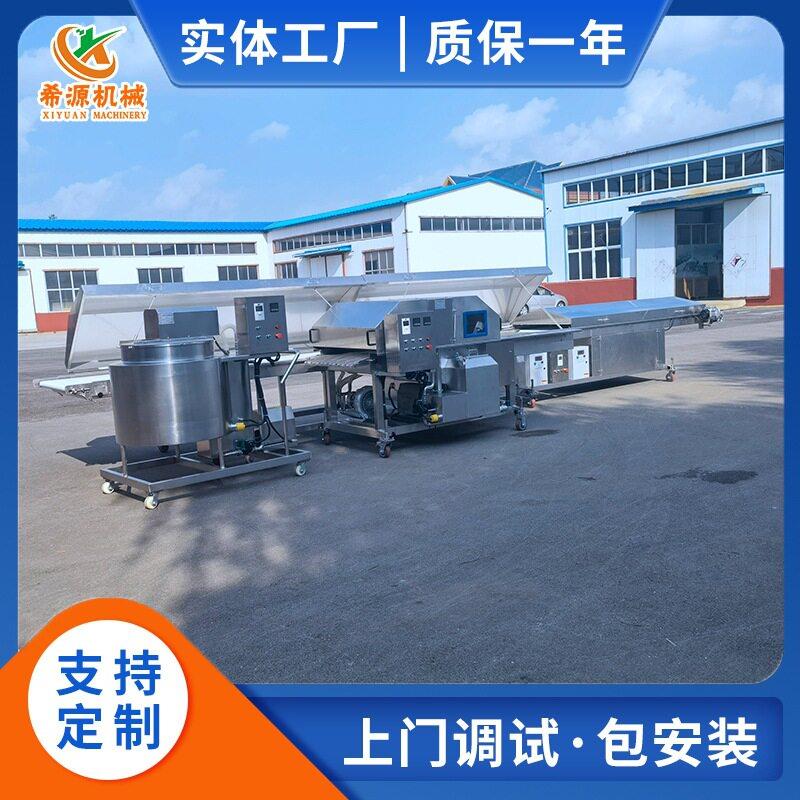 商用拇指饼干上巧克力酱机自动循环裹浆设备巧克力涂层机