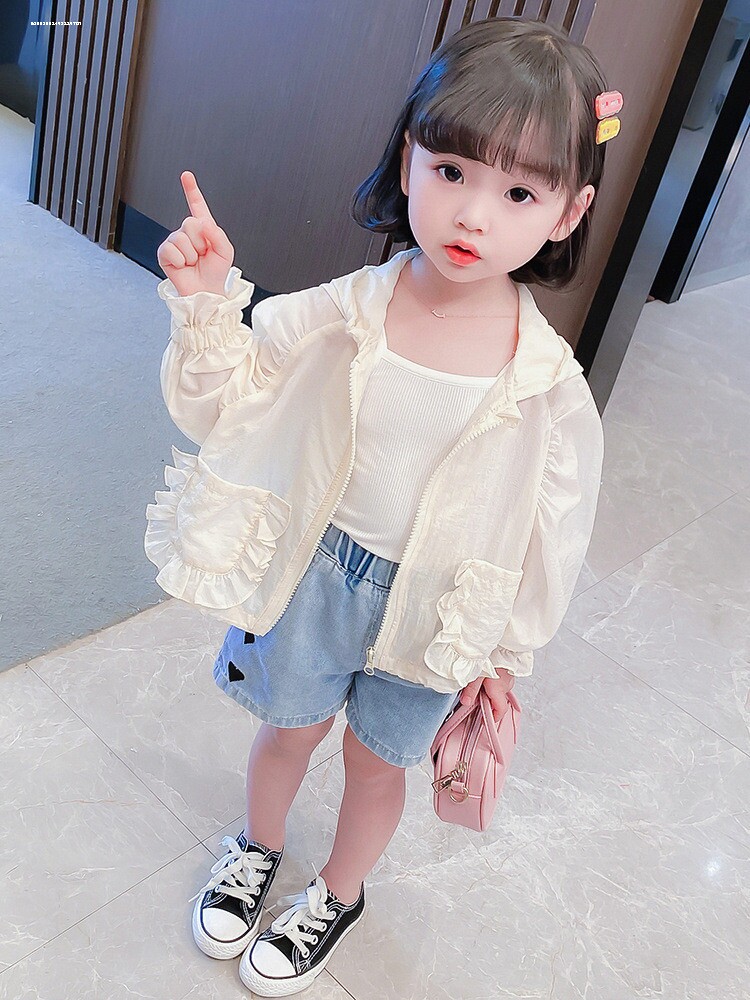 宝宝外套夏季薄款2-3-5-6-8岁空调服开衫儿童防晒衣女童空调衫女