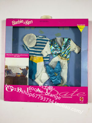 发 Barbie Ken Great Date Fashions 2973 1992 芭比肯情侣套装