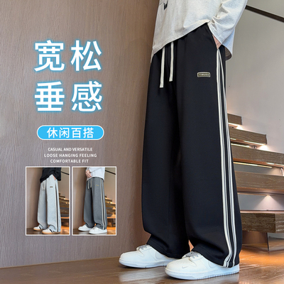 休闲裤男款2026新款阔腿运动卫裤