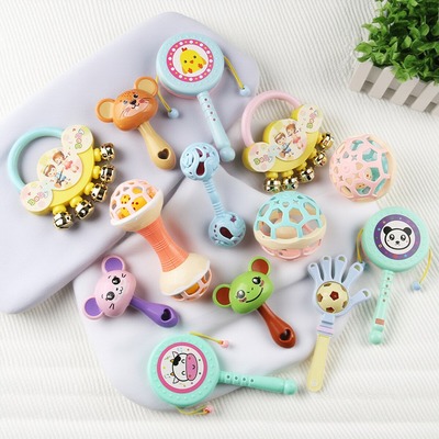 婴幼儿0到1周岁婴儿玩具手摇铃玩具小宝宝3一6月龄可啃咬早教沙锤