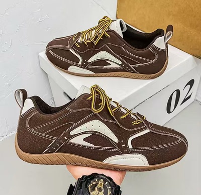 外贸原单新款德训潮流运动潮鞋男女款鞋厚底户外鞋