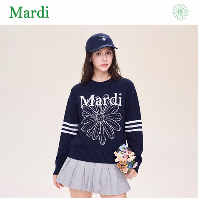 【MARDI官方】2026春秋季新款针织衫时尚百搭显瘦韩系毛衣女