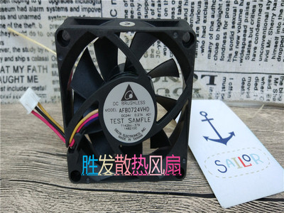 DELTA台达 AFB0724VHD 24V 0.27A 7CM变频器双滚珠散热风扇