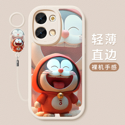 适用opporeno9手机壳新款reno9pro+小羊皮硅胶软壳oppo reno8镜头全包reno8pro防摔保护套十潮男女生卡通哆啦