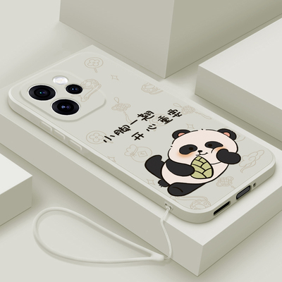 适用opporeno15手机壳新款oppo reno15pro液态硅胶软壳reno15c镜头全包防摔保护套潮男女生网红卡通翘脚熊猫