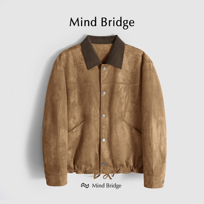 MindBridge翻领秋冬棉衣夹克保暖