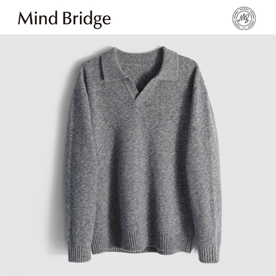 MindBridge100%绵羊毛/560g26支全毛纱线/秋冬休闲保暖针织衫MA73