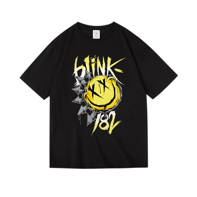 朋克摇滚美式纯棉半袖音乐节衣服