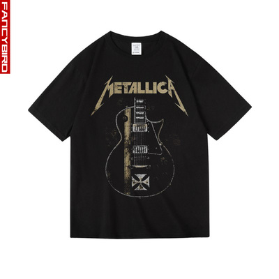 欧美金属乐队周边纯棉半袖中性款