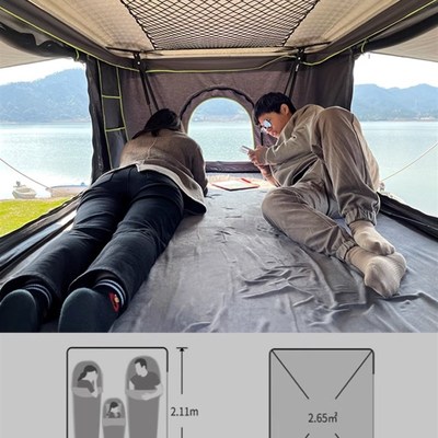 速发全自动硬帐顶升篷汽车车顶帐篷防雨保暖帐篷折叠车载帐篷双人