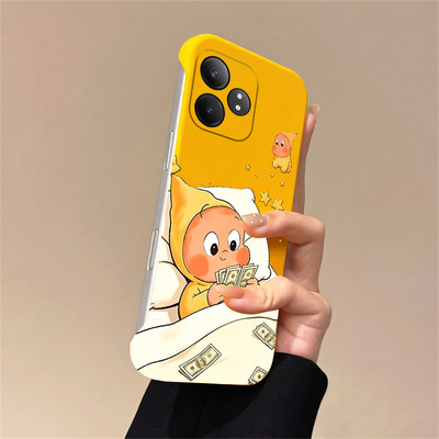 送挂环星星人适用opporealme真我gtneo6se手机壳10pro+无边框gt2大师探索版散热gtneo5se新款neo3/2半包