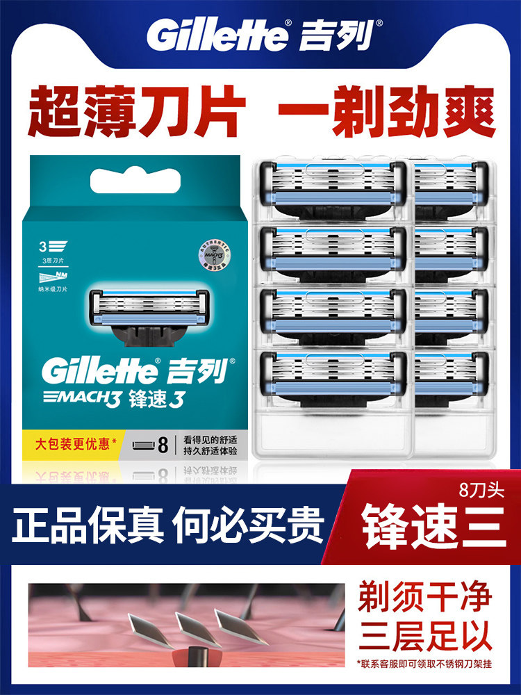 Gillette Fusion Proglide 3-Blade Manual Razor Head Gillette Fusion ...