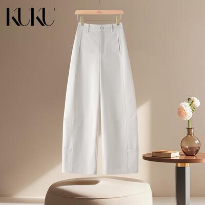2026春夏季新款云柔棉抗皱不起球百搭休闲显瘦弯刀裤8023