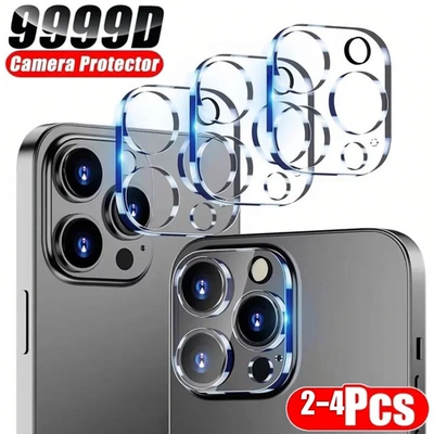 4Pcs Camera Lens Protector Glass For iPhone 16  Max Mini Camera Protective Glass Film For IPhone 15