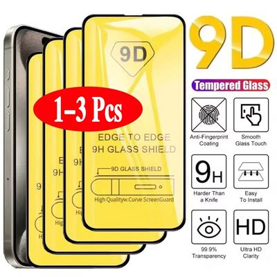 1-3PCS 9D Screen Protector For iPhone 17 Pro Max 16 15 14 13
