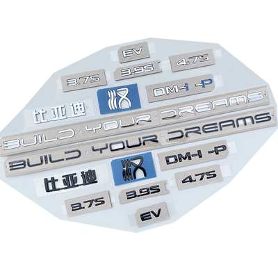 比亚迪汉原车尾部字标贴EVdmi