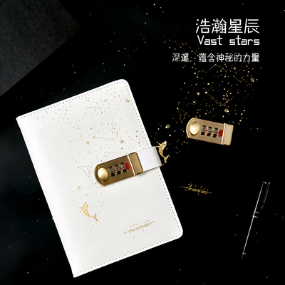 宇宙星球梦幻密码本指纹简约