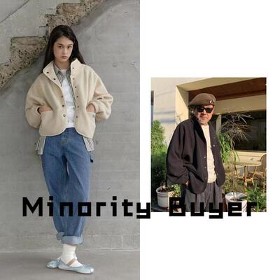 现货 买手店 Modest Mood 22男女同款摇粒绒立领休闲短款外套