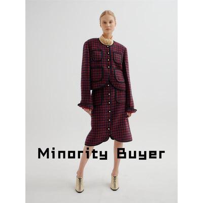 Minority买手店 EENK 2021秋冬小香风复古短款夹克西装套装外套