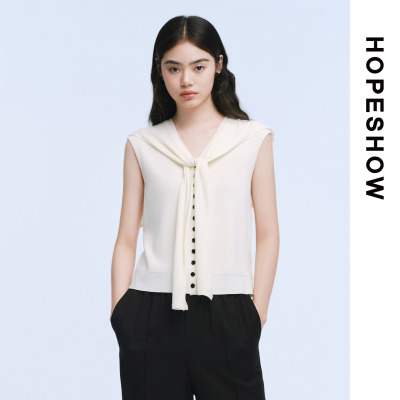 HOPESHOW红袖针织衫89125130103