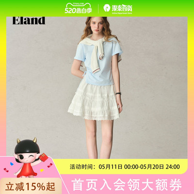 Eland衣恋T恤女 短袖上衣EERAF24T7A