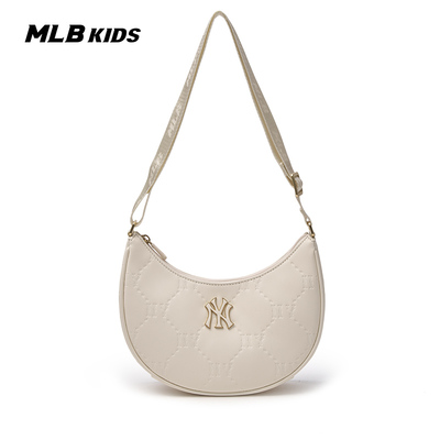 MLB男女童复古压印高级时髦钻石老花斜挎包25春季款7ACRMD75N