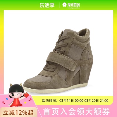 ASH女鞋季BOWIE BIS坡跟休闲鞋厚底内增高深口单鞋高帮鞋AQ140L40056