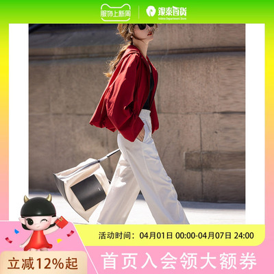 dme德玛纳【敢野行动】黑科技三防连帽气质抽褶小个子短款气质女式外套G539320482101