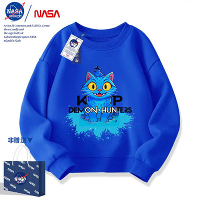 NASA联名kpop demon hunters Kpop猎魔女团动漫印花衣服儿童卫衣