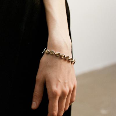 ABOAB SURROUND系列 Warp金银双色手链925银厚镀金 极简 原创设计