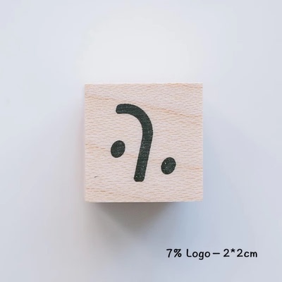 4件包邮】 7% 7percent 胖透明 万有阻力 印章 贴纸 便签 胶带