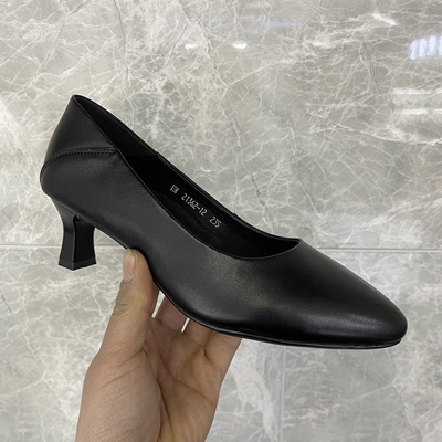 外贸断码特价 21362-12反季节清仓处理 白菜价真皮舒适工作女单鞋